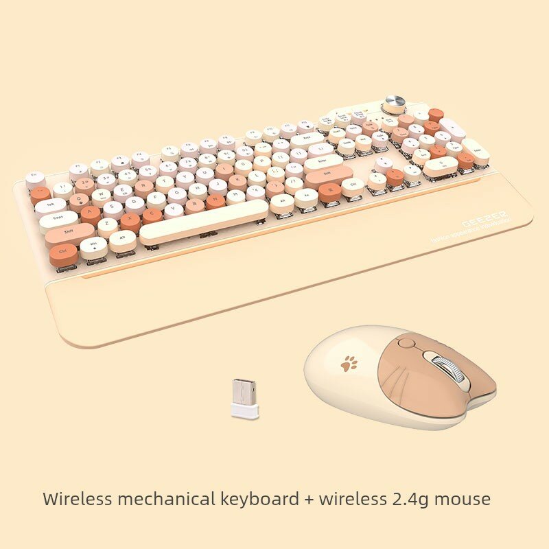 Беспроводной комплект клавиатуры и мыши Mofii Zero для девочек, для компьютера, ноутбука, офисной работы, приятный на