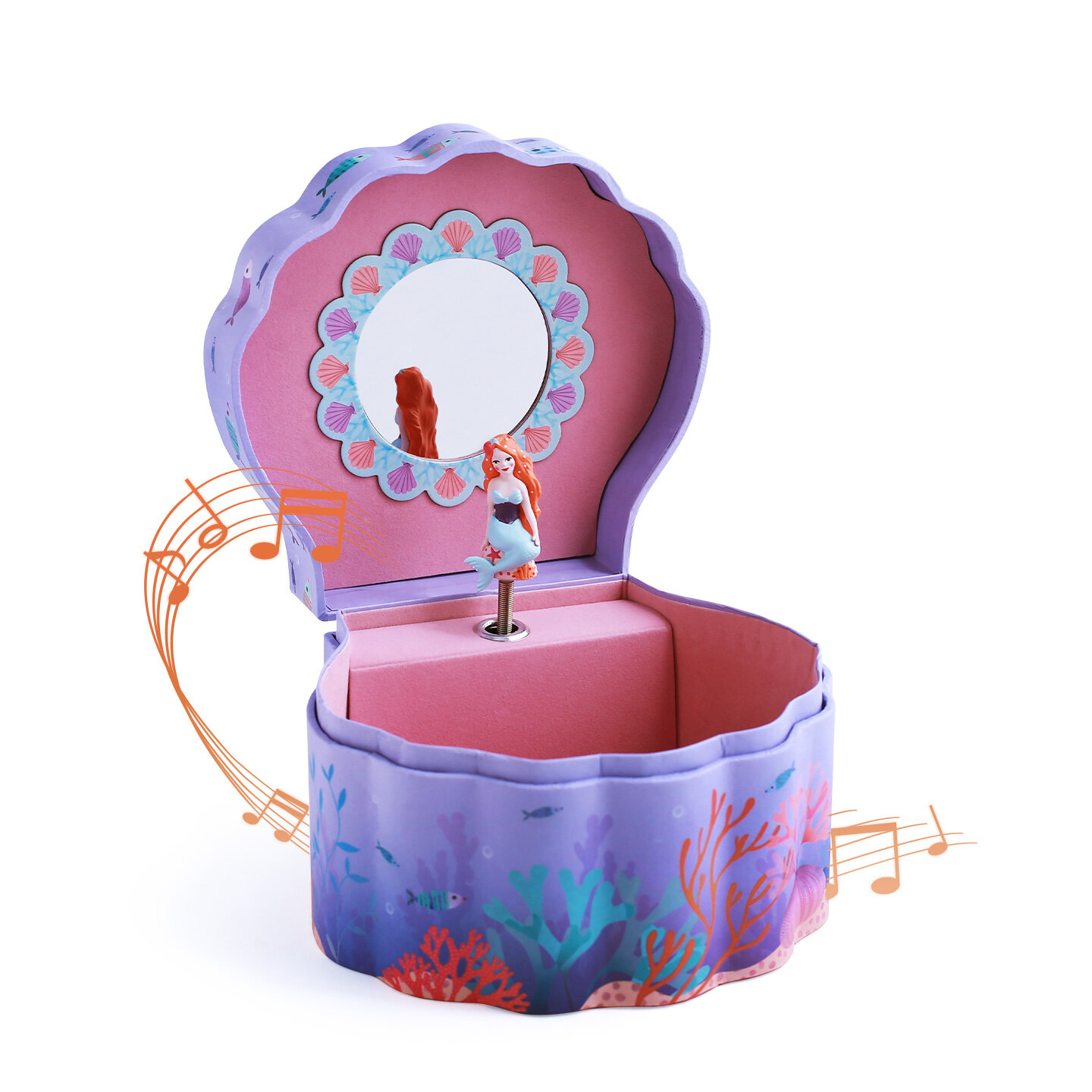 Музыкальная шкатулка Djeco "Волшебный сад" - Деревянная шкатулка для украшений, подарочная коробка, подарок для девочки