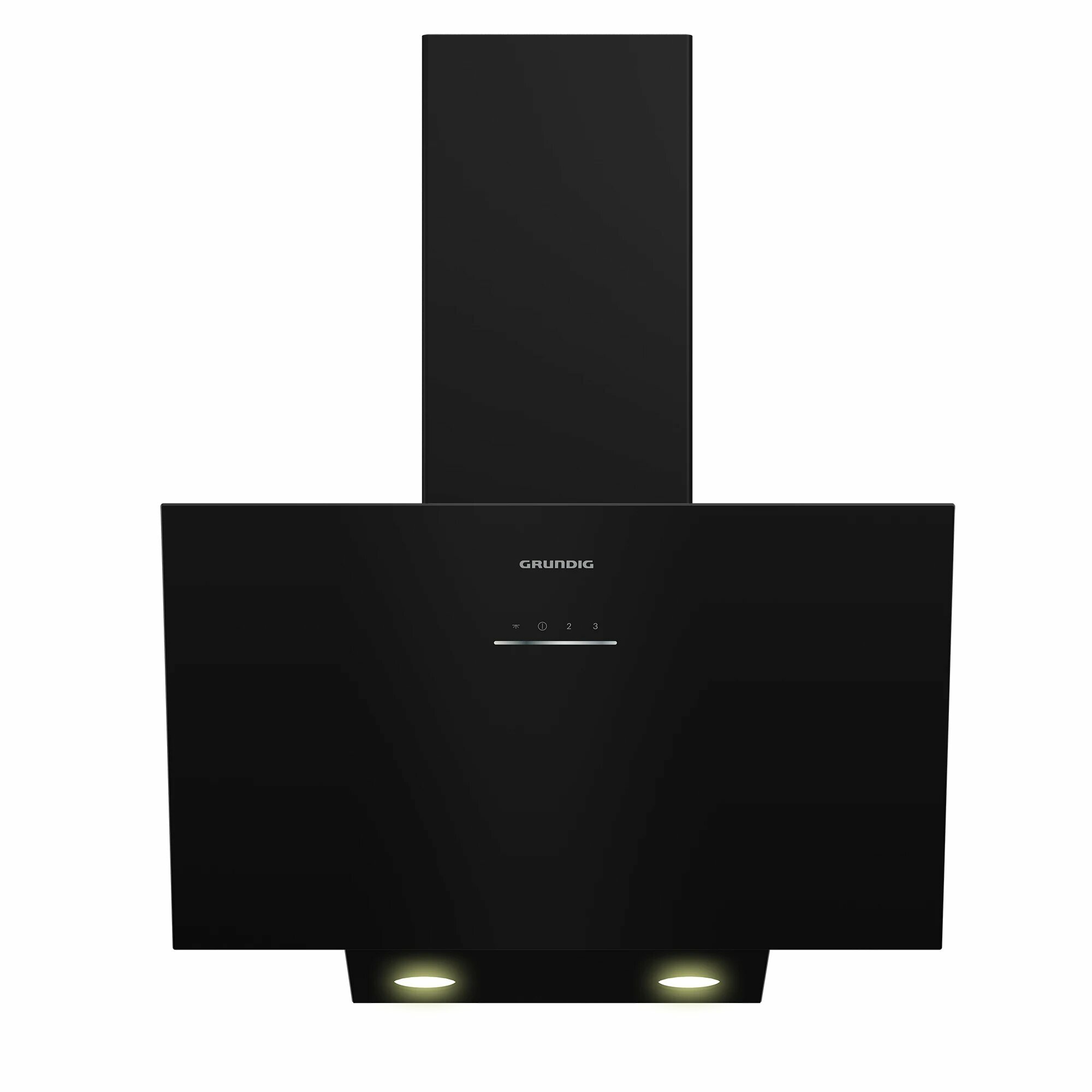 Наклонная вытяжка GRUNDIG GDS2440B, черный, производительность 420 м³/ч