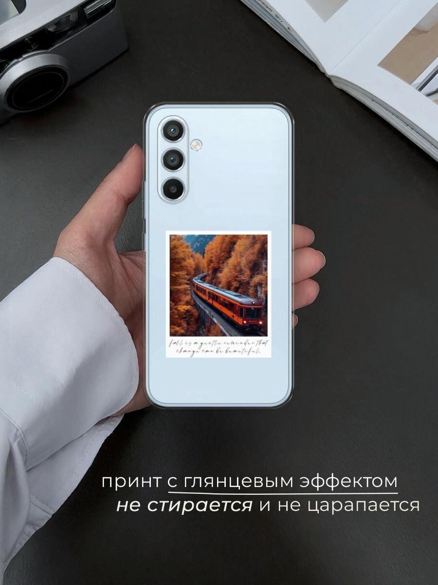 Чехол на Samsung Galaxy A54 / Самсунг A54 с принтом Дорога в осень — фото 1