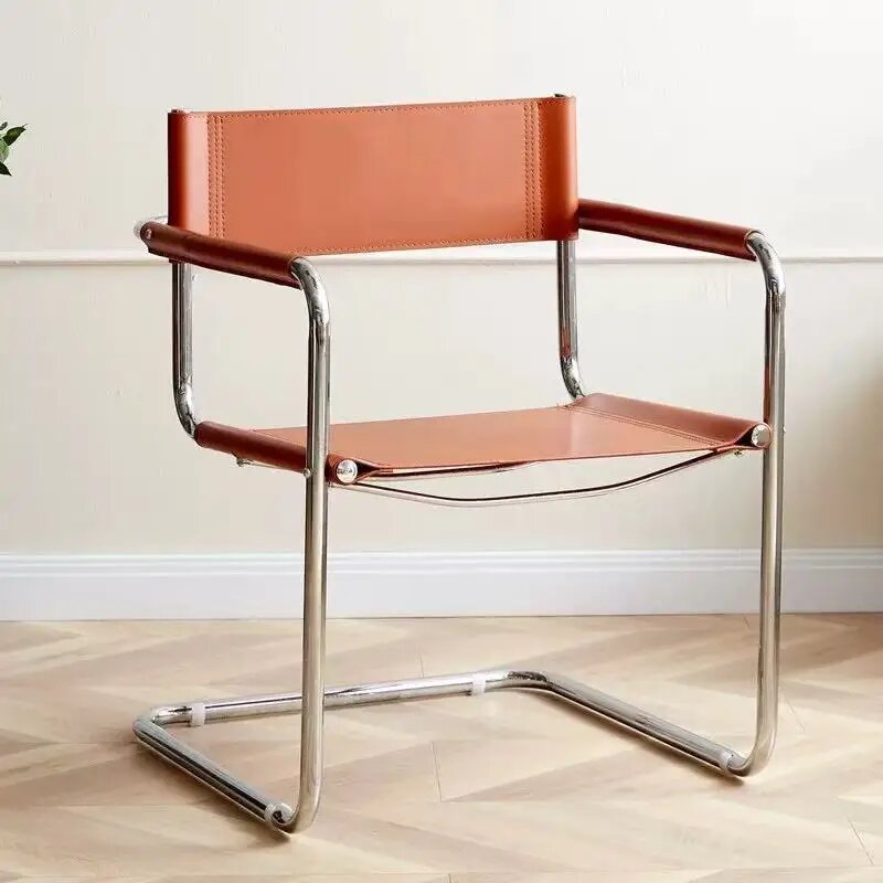 Древнее седло, обеденный стул, современный простой стул, домашний скандинавский стул для фото, диван, ретро, интернет-знаменитости, Style-C