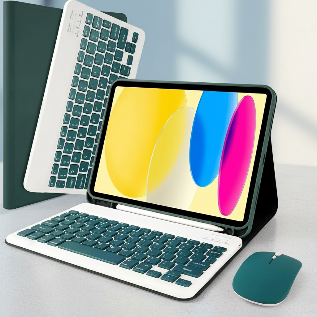 Клавиатура для iPad (A16) 11-го поколения 11 дюймов 2025/10-го поколения 10,9 дюймов 2022 с держателем для пера беспроводной Bluetooth защитный чехол русская раскладка