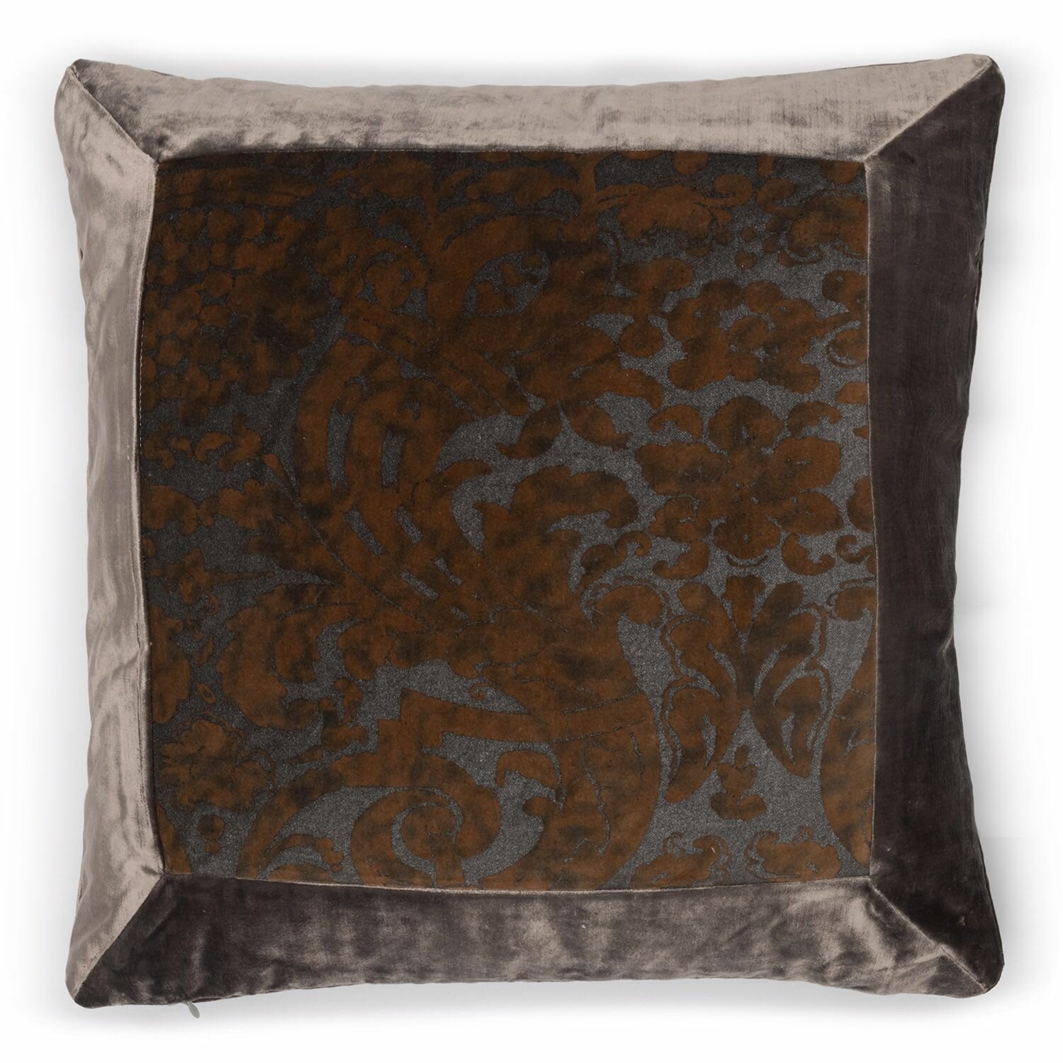 Подушка декоративная Art&Decor на молнии, 45х45, 50% вискоза 50% шелк, ручная шелкография