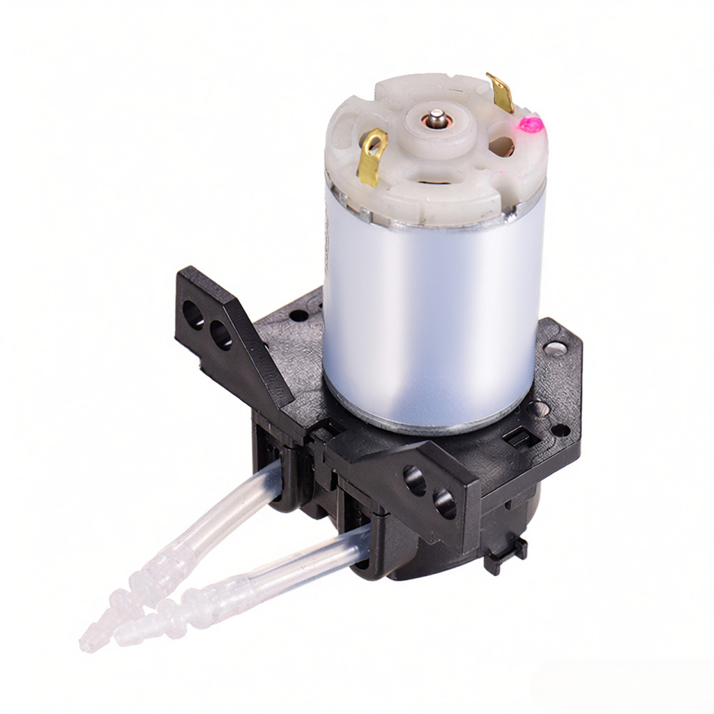 Насос-дозатор перстальтический DC 24V, модель G328, стиль L, цвет черный/зеленый (выбор), силиконовая трубка 1мм*3мм/2мм*4мм/3мм*5мм (выбор), материал головки насоса ABS, прозрачная силиконовая трубка, три ролика, самотяго, для аквариума,