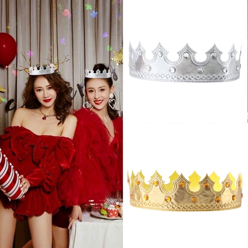 Тканевая Королевская Корона С Днем Рождения, Реквизит Для Украшения Торта, Шляпная Корона-Золото