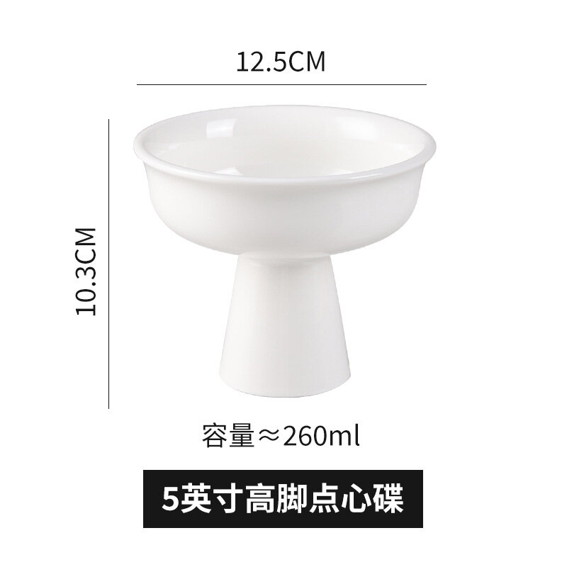 Креативная чаша в виде птичьего гнезда, десертная чаша, чаша для мороженого, домашняя йогуртовая чаша, чисто белая чаша на высокой ножке, японский стиль, чаша для мороженого и фруктов