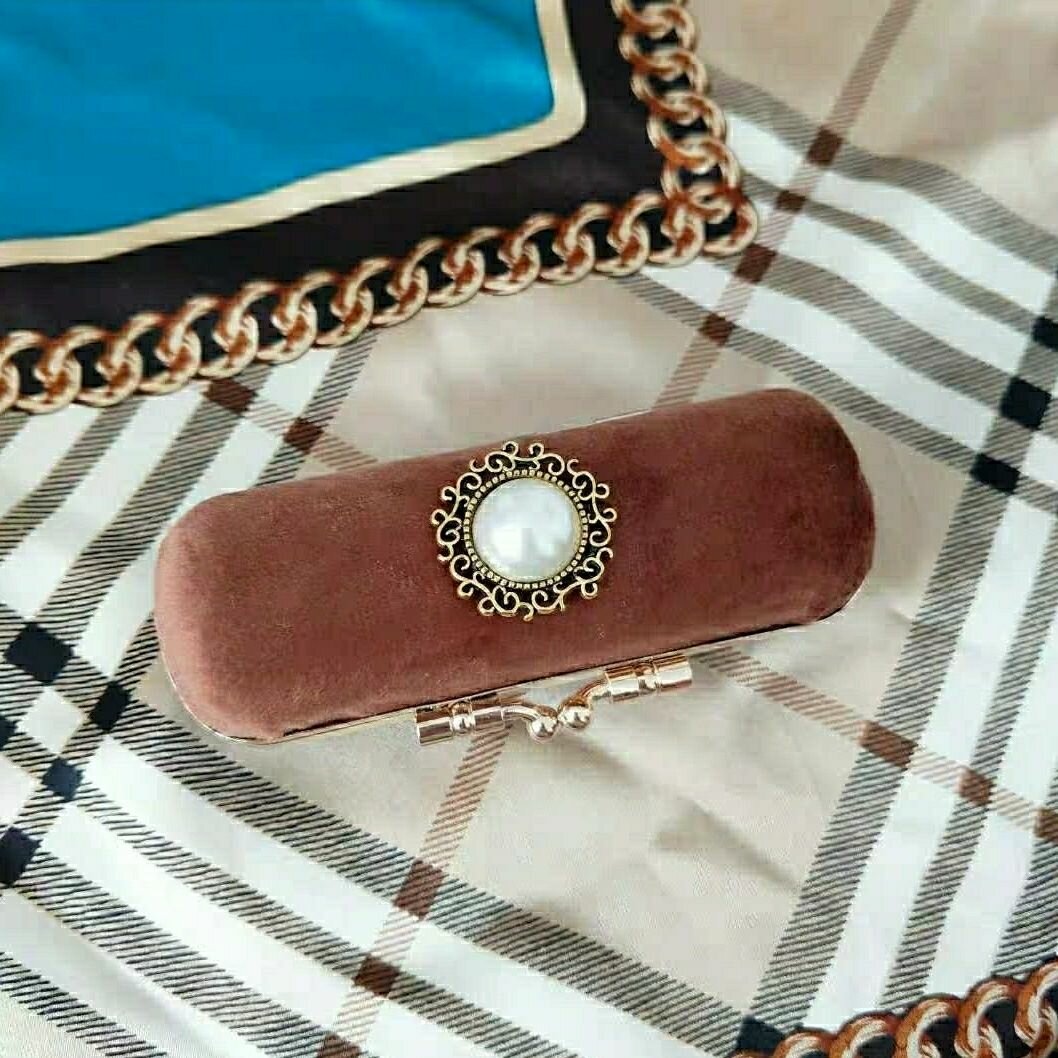 Одинарный футляр для помады, премиум-класса, не оставляющий следов, с зеркалом для макияжа, винтажный футляр для помады, защитный чехол для помады, футляр для штампов.