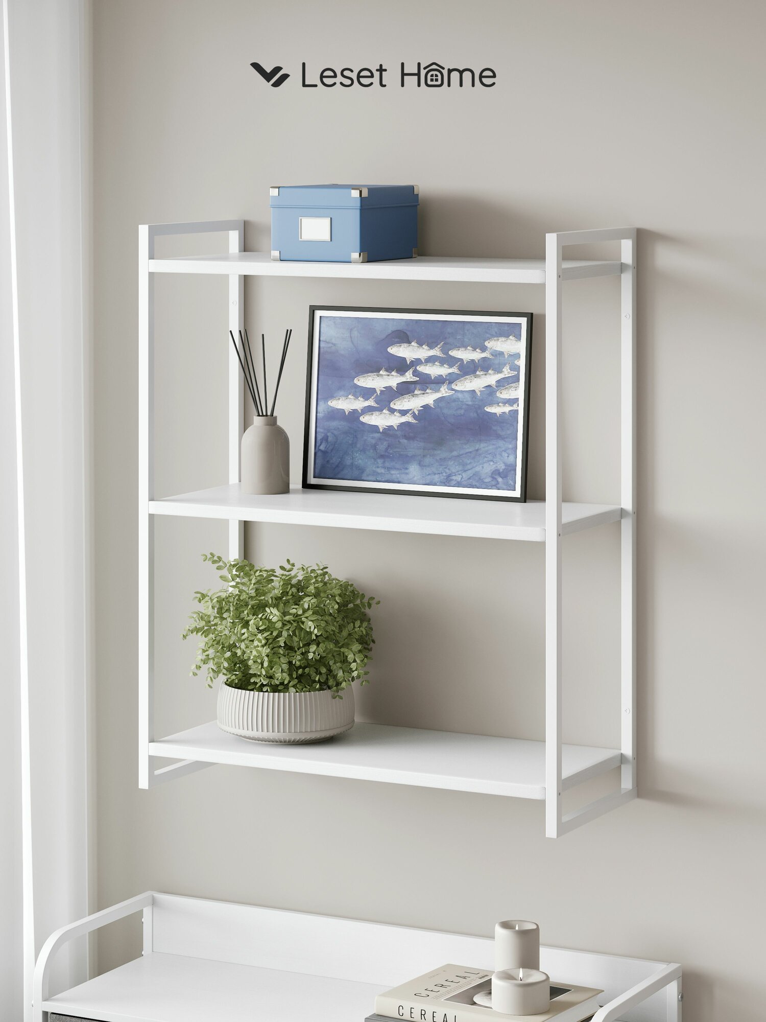 Полка настенная Стилвуд 23, белый