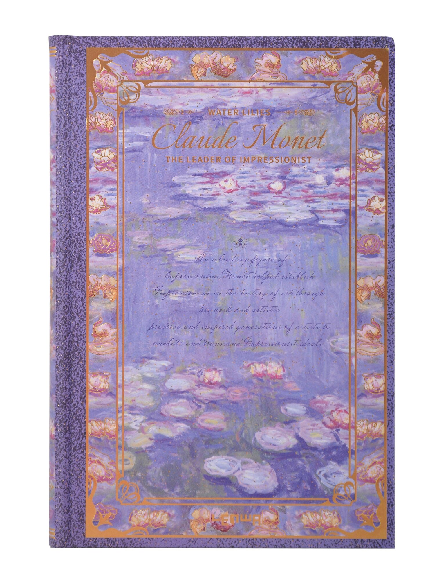 Книга для записей А5 "К. Моне. Водяные лилии" тверд. обл, тиснение