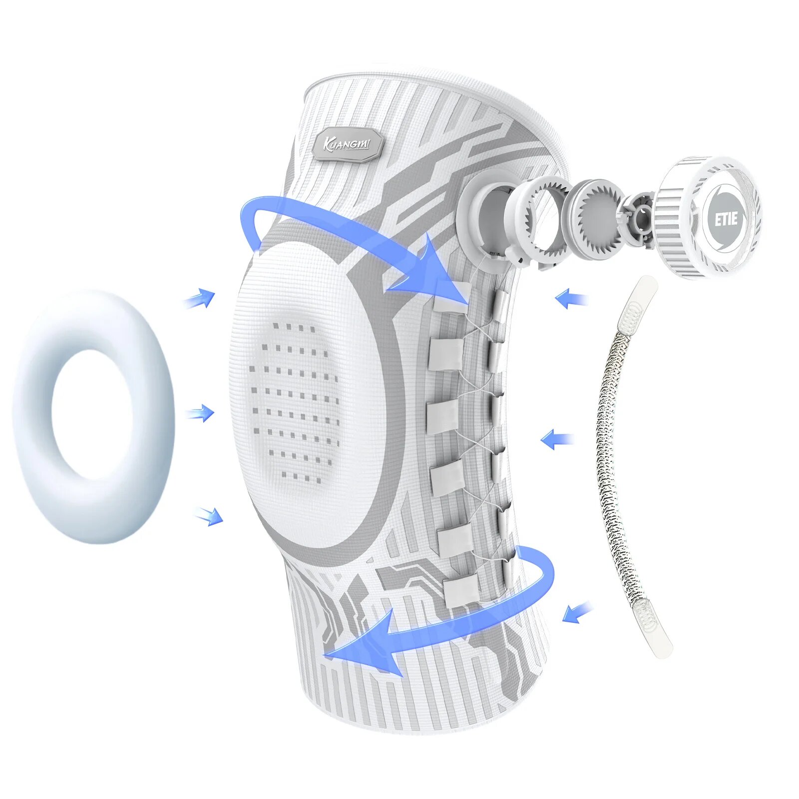 Kuangmi Smart Knob наколенник белый, левый