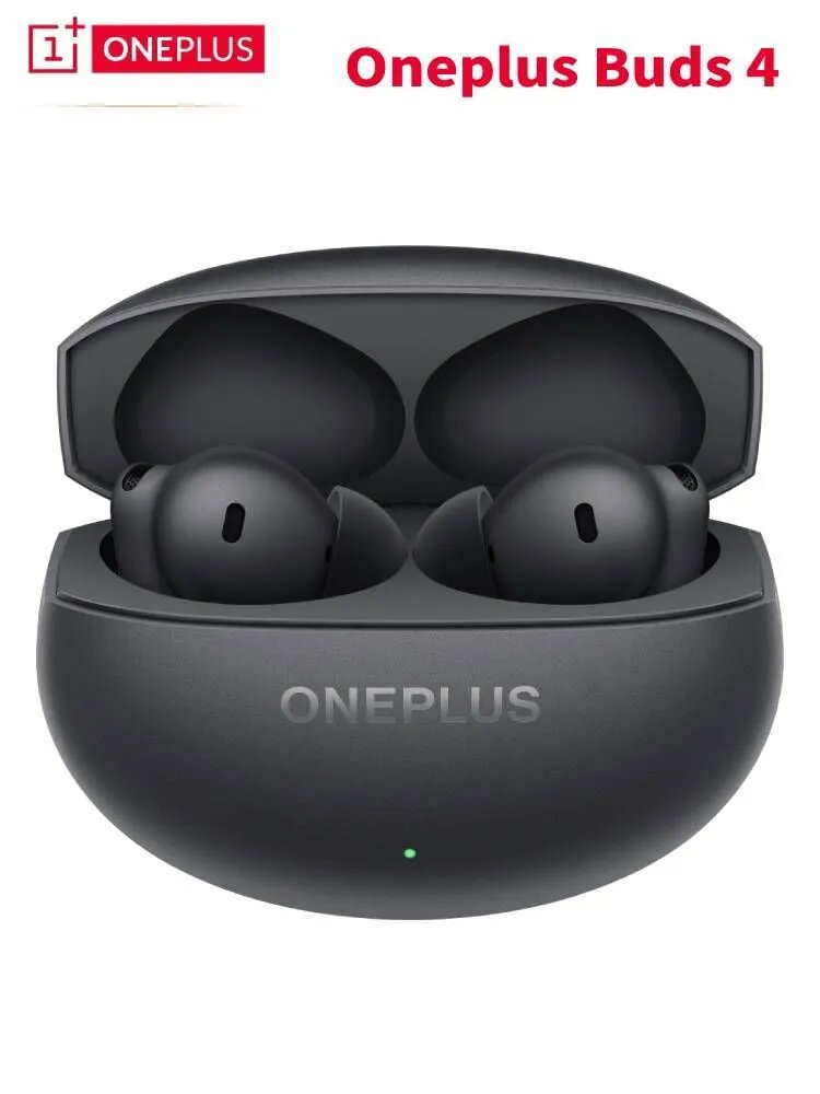 OnePlus Наушники беспроводные с микрофоном OnePlus Buds 4, Bluetooth, USB Type-C, серый