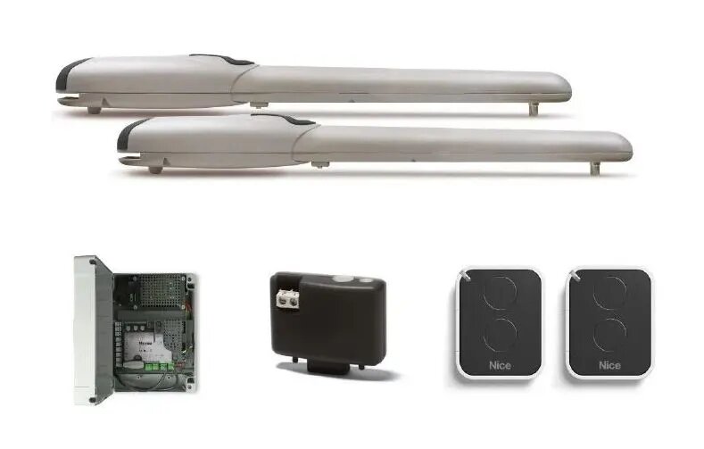 Комплект линейного привода Nice WINGO5BDKCE, привод WG5000 - 2 шт, блок управления, приемник, пульт- 2 шт.