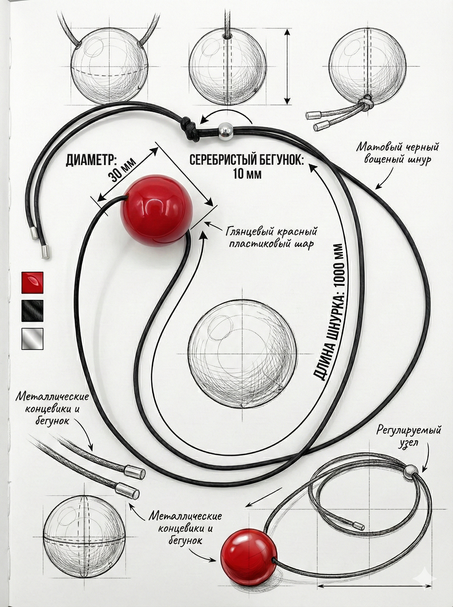 Колье, акрил