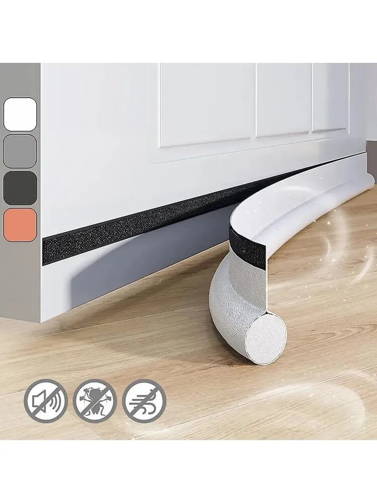 Уплотнитель для двери снизу, защита от сквозняков, влаги, шума и насекомых, с возможностью обрезки
