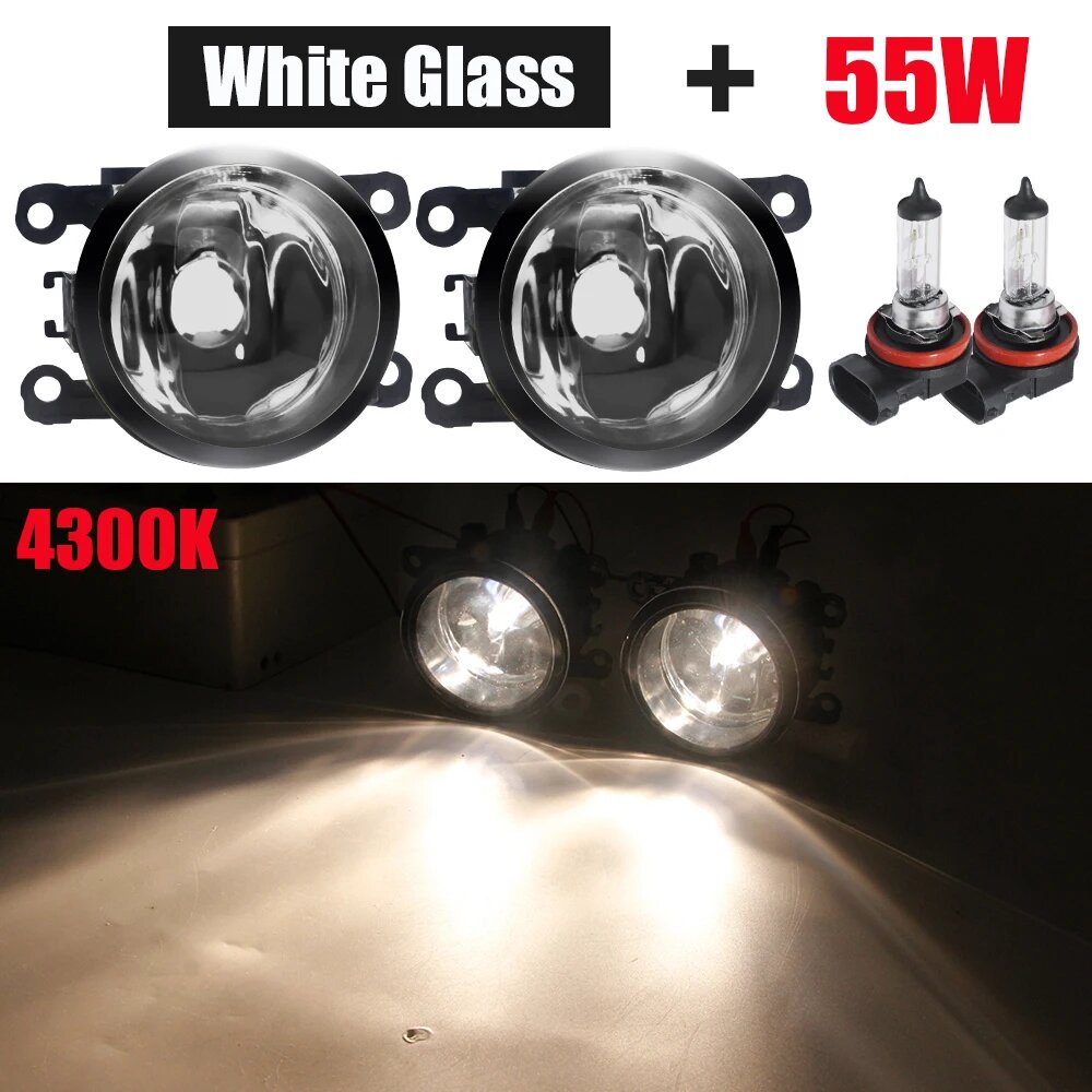 2 шт, Галогенные Противотуманные фары для Honda Accord CR-V, CR-Z, Fit, Crosstour Pilot City, 55 Вт, 100 Вт, автомобильный передний бампер, противотуманные фары 12 В