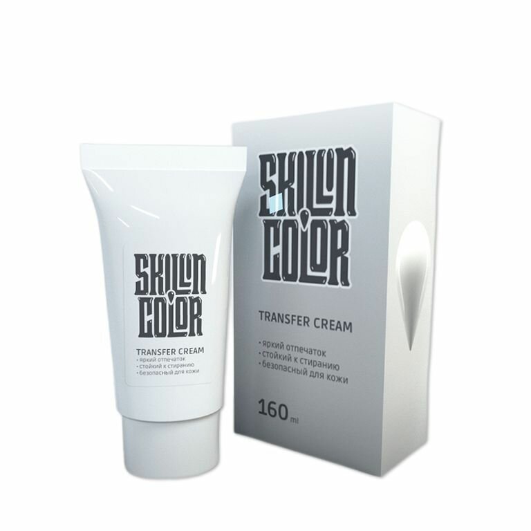 Трансферный тату гель для перевода рисунка Skillin Color Transfer CREAM, 160 мл.