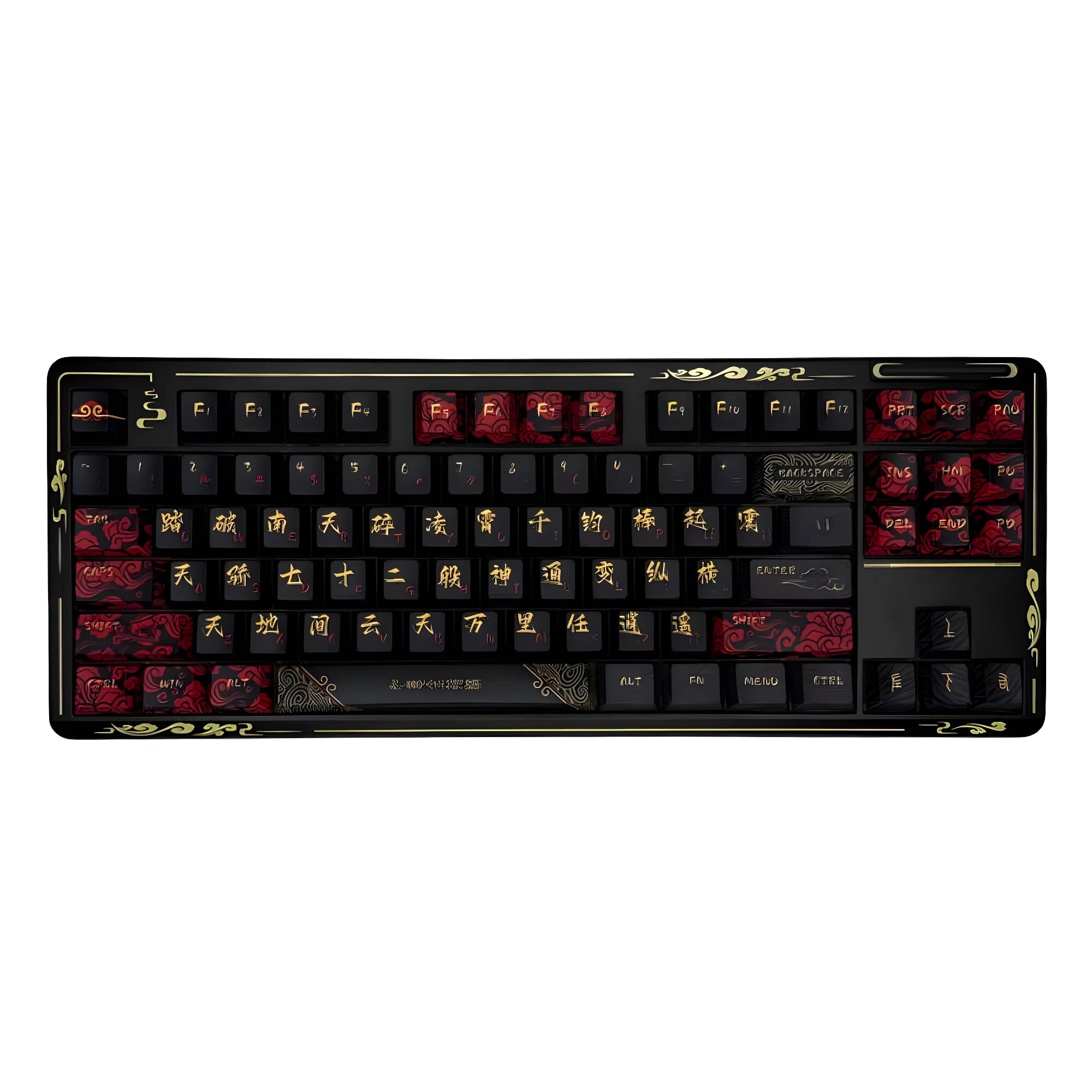 Клавиатура беспроводная механическая игровая Mavens "K87 War Custom" | Cherry MX 2 Green | подсветка RGB | Hot Swap