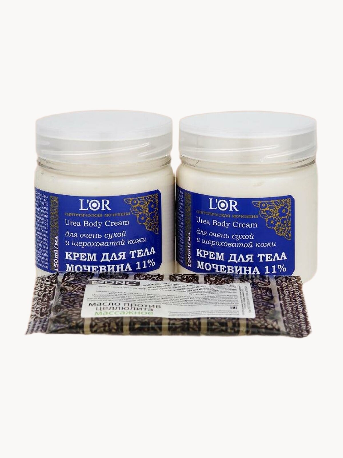 Крем для тела DNC с мочевиной 2шт по 150мл + подарок