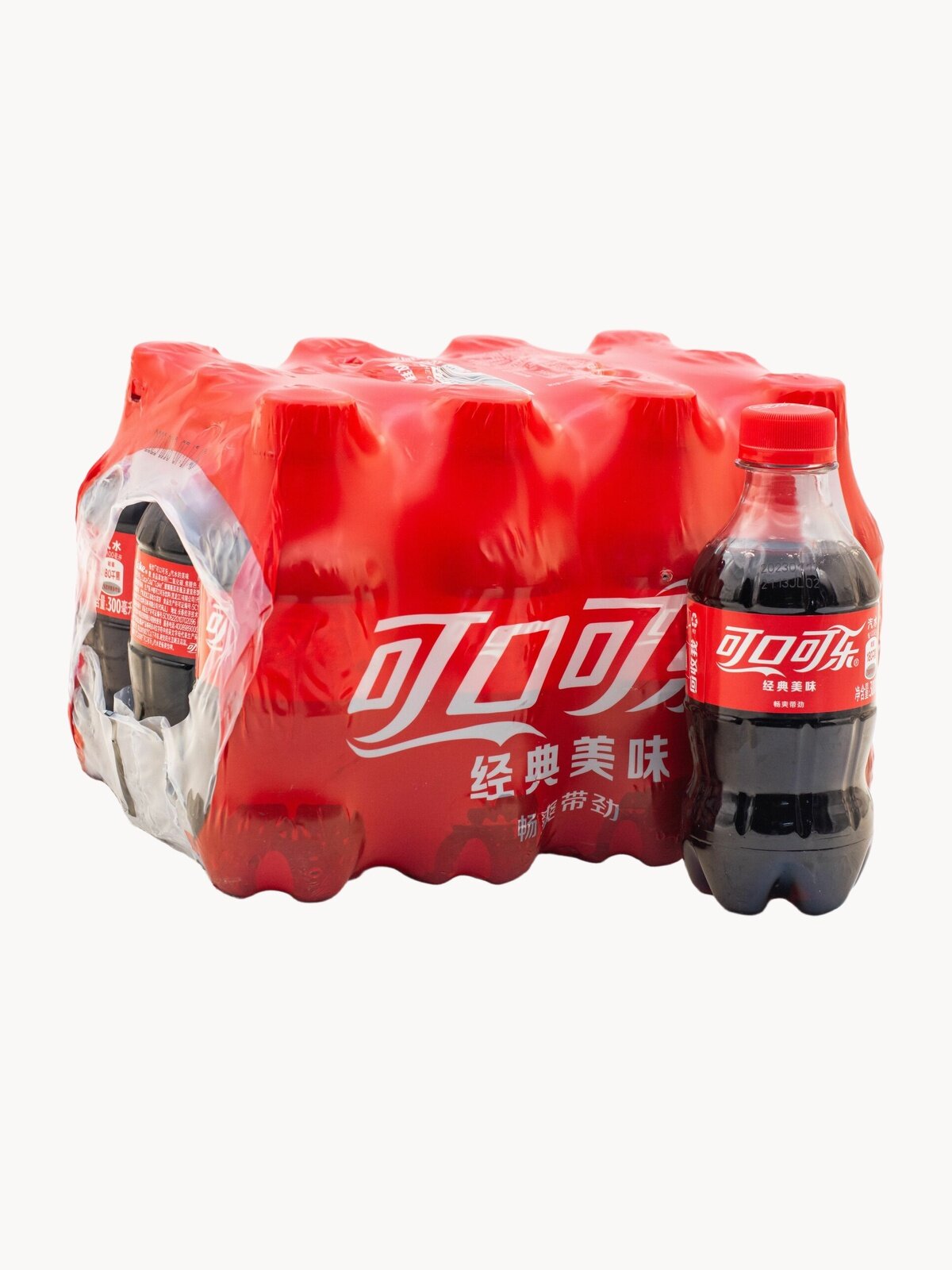 Coca Cola Classic, 0.3 л, 12 шт, пластиковая бутылка (газированный напиток Кока Кола Классик, пэт, классический, Китай)