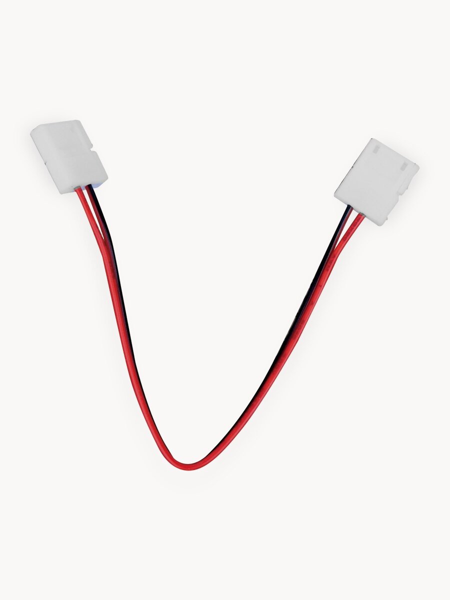 Коннектор c проводом двухсторонний 8мм для соединения светодиодной ленты 2835 -5 штук