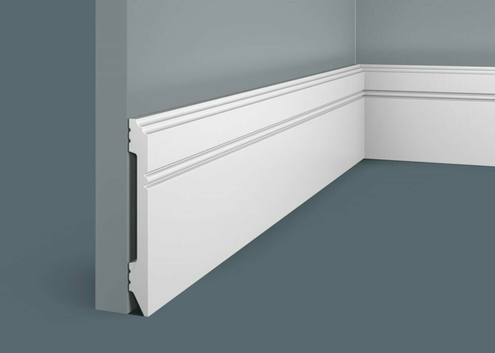 Плинтус Cosca PX005 Экополимер В108хШ12хД2000 мм / Коска.