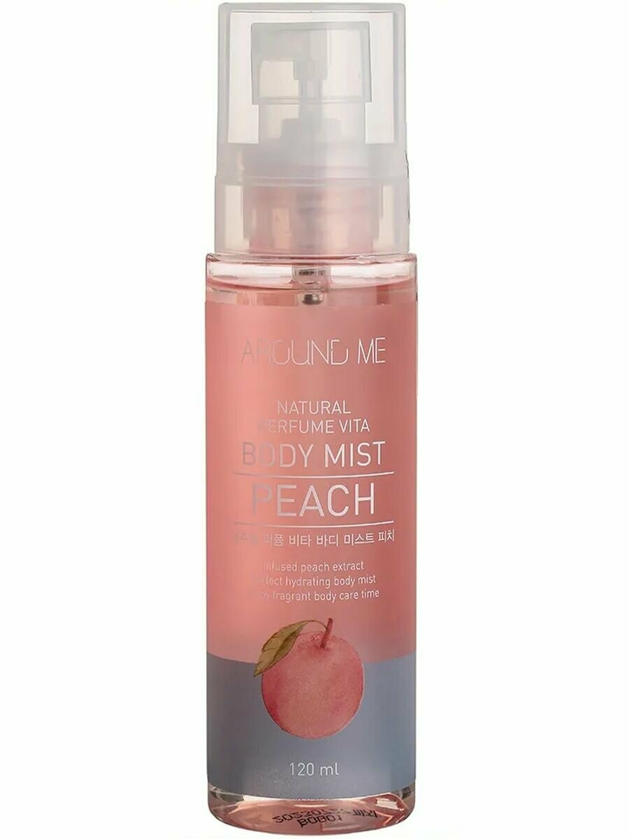 WELCOS Спрей для тела Around me Natural Perfume Vita Peach, 120 мл /