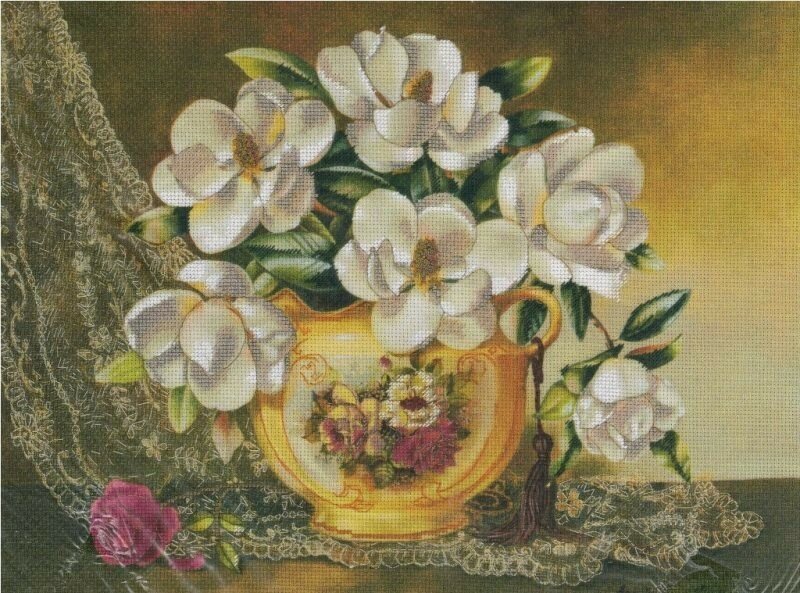 Набор для вышивания Candamar #51219 Blessed are the Pure of Heart (Блаженны чистые сердцем), Частичная вышивка, 40.5 x 30.5 см