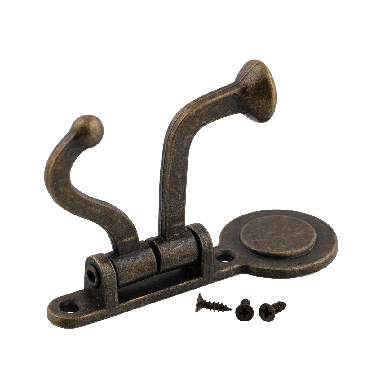 "Промысел" WF-029 Фурнитура для декоративной отделки "крючок" 9.7х3.7 см №01 бронза