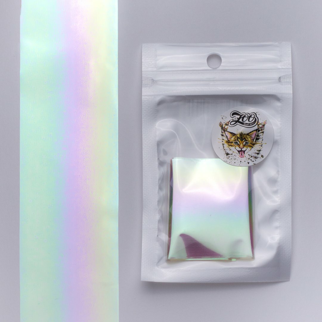 Фольга переводная Северное сияние №1580 Zoo Nail Art, 4*50 см