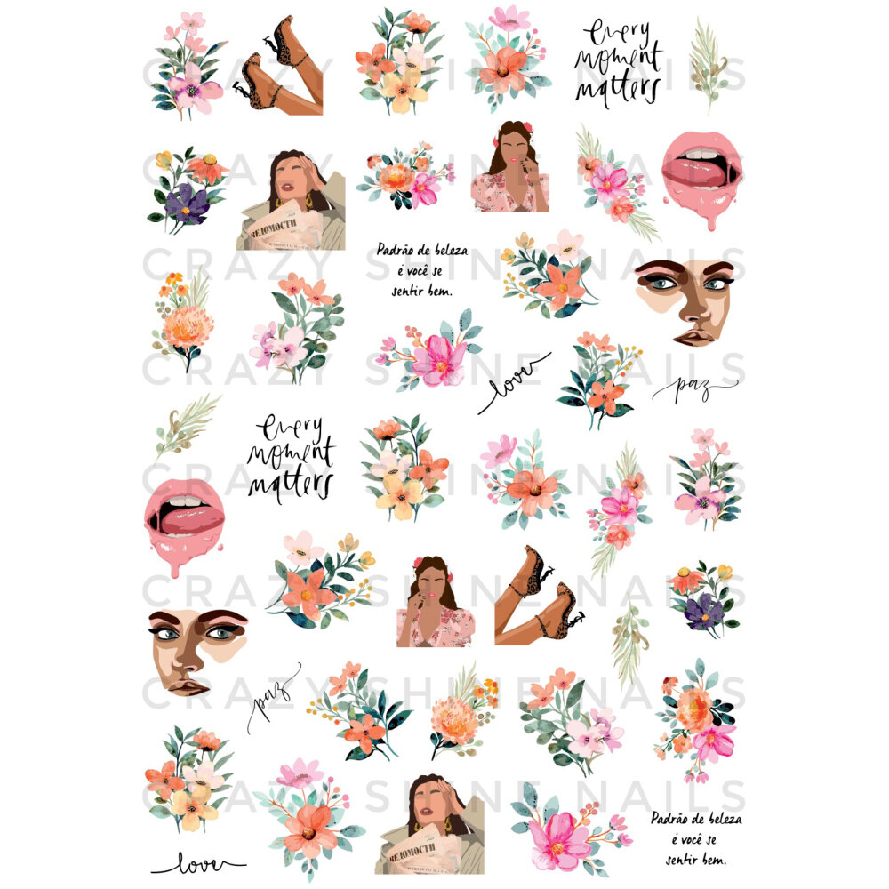 Слайдер-дизайн Crazy Shine Nails mini №1174 Аллея