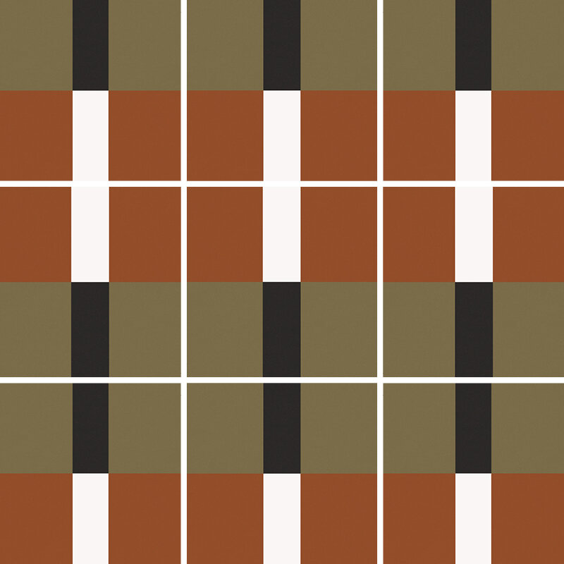 Керамогранит EQUIPE BAUHOME BAND WARM матовый 20x20 (25шт. 1м2)