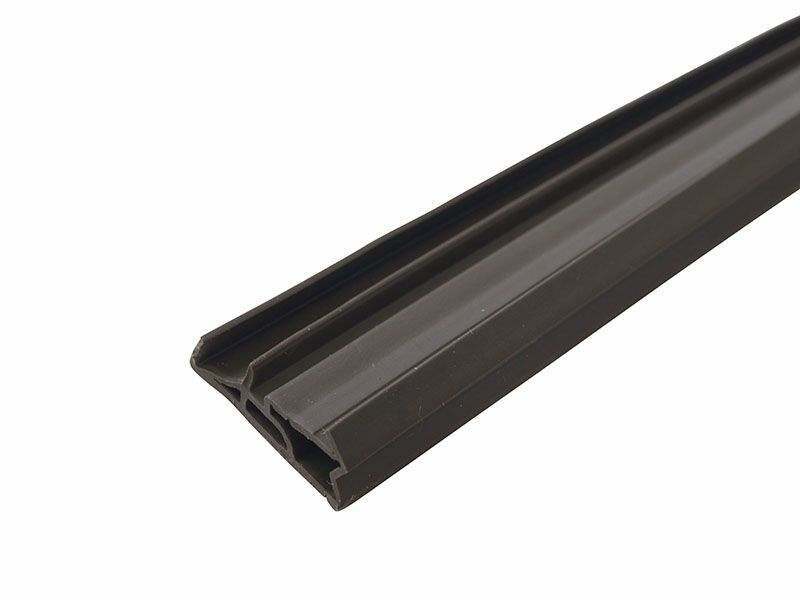 Уплотнитель контурный для межкомнатных дверей DEVENTER, ТЭП, темно-коричневый RAL 8014, 100 м