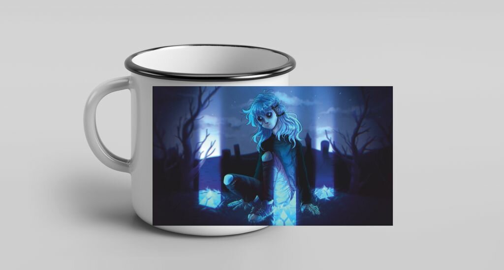 Кружка металлическая эмалированная Sally Face № 1