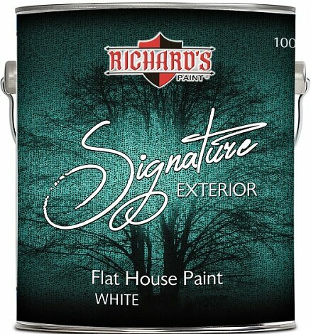 Краска Фасадная Richards Paint 100 Signature Ceramic Exterior 0,946л Белая для Наружных Работ / Ричардс.
