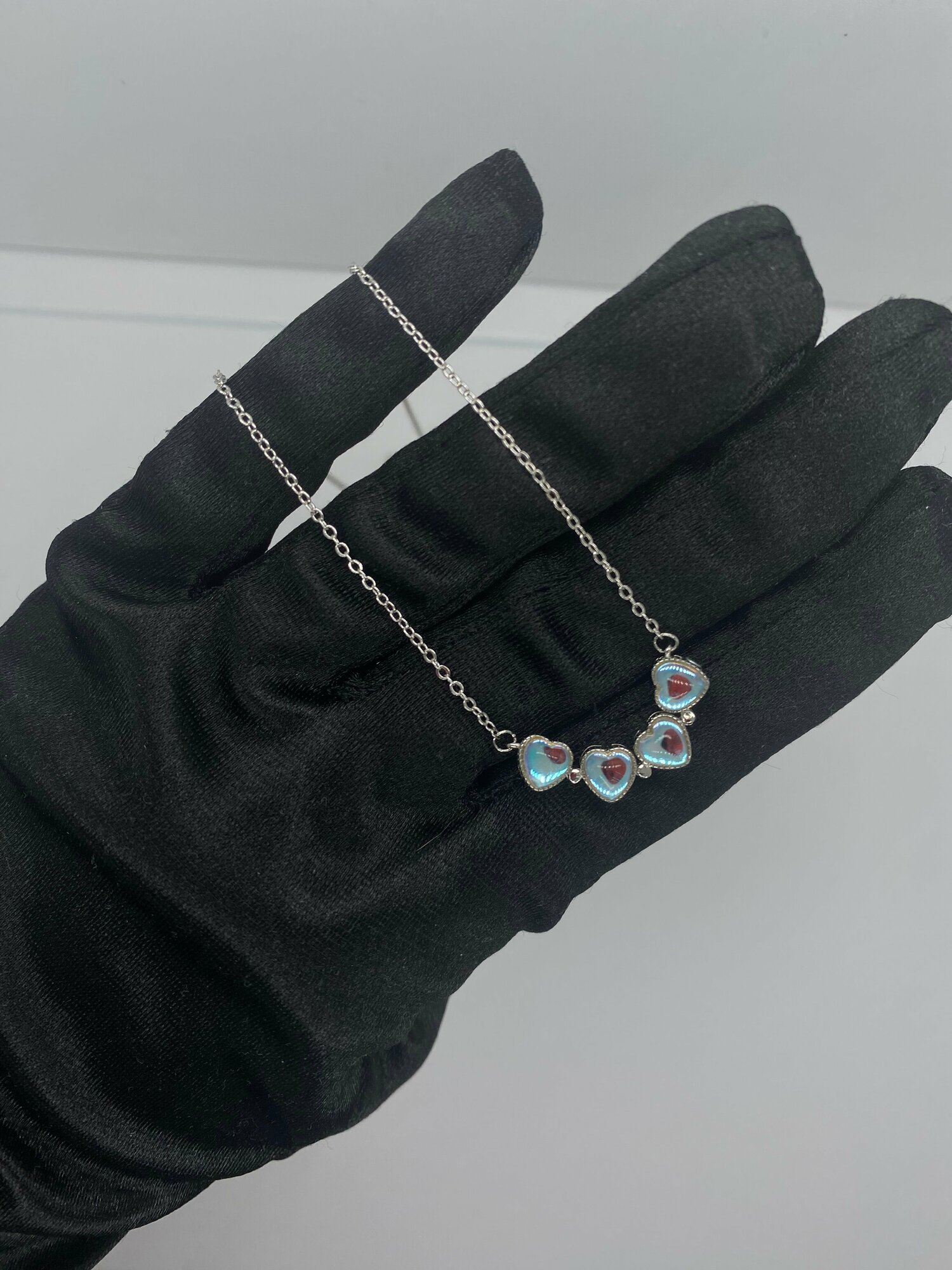 Колье, циркон, лунный камень