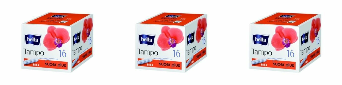 BELLA Тампоны без аппликатора premium comfort Super Plus 16шт,3уп.