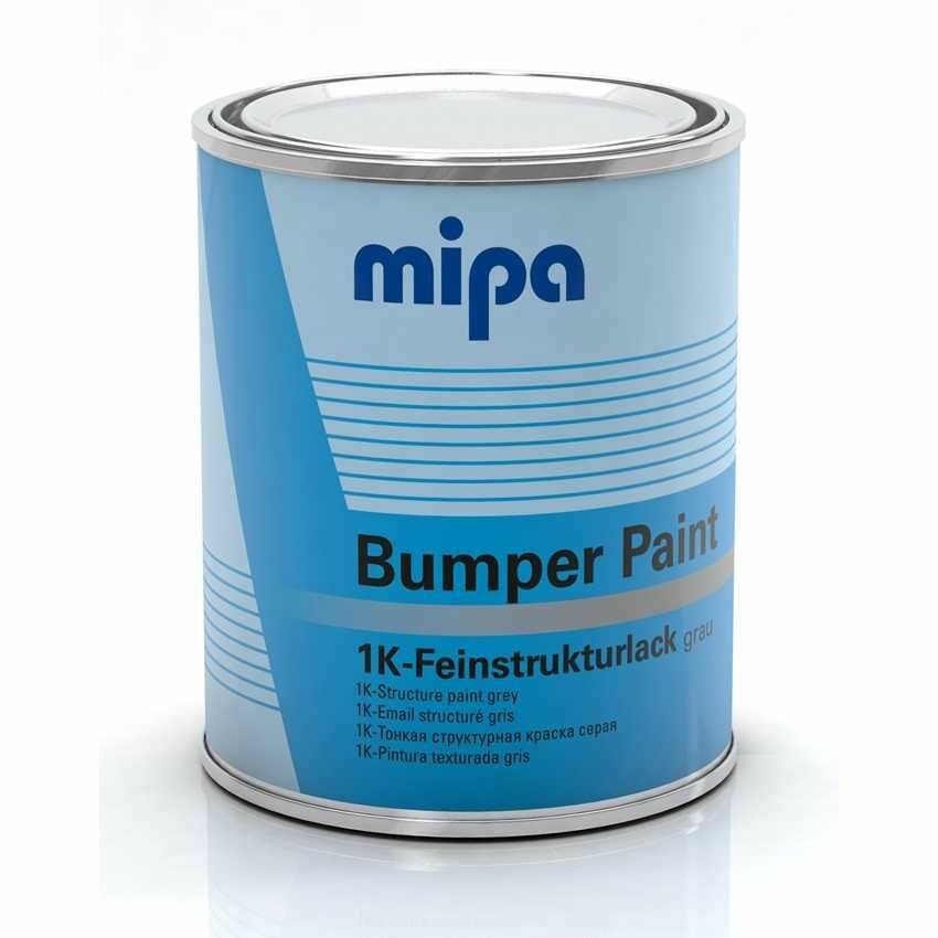 Mipa серая структурная краска для бамперов Bumper Paint 1л