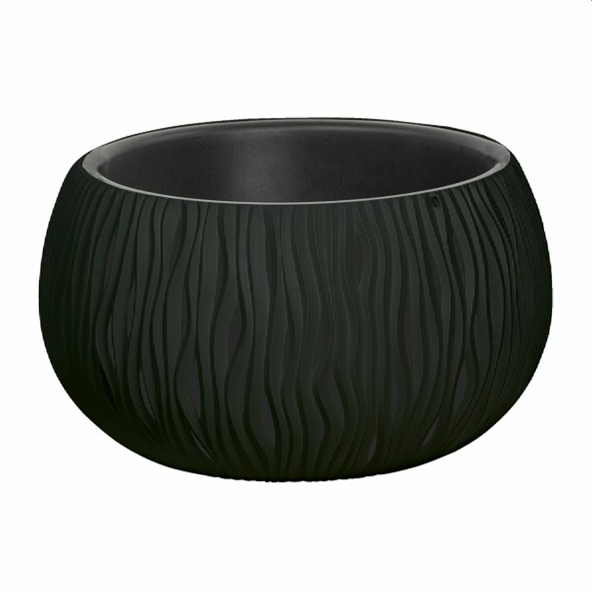 Кашпо для цветов напольное уличное садовое и комнатное, горшок для фикуса суккулентов орхидеи 9 л, вазон для кактуса на балкон большой пластиковый с декоративной подставкой