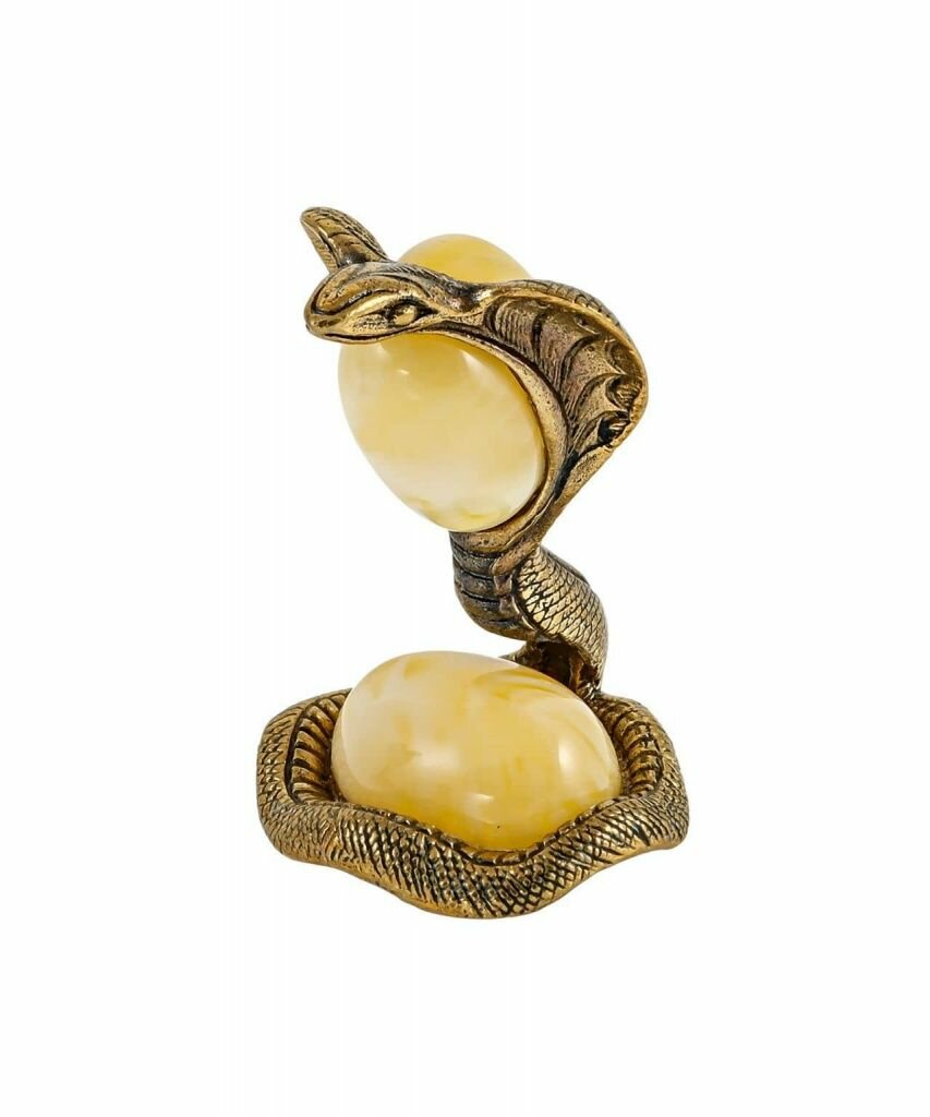 Статуэтка Змейка Кобра-2 313-Б, белый