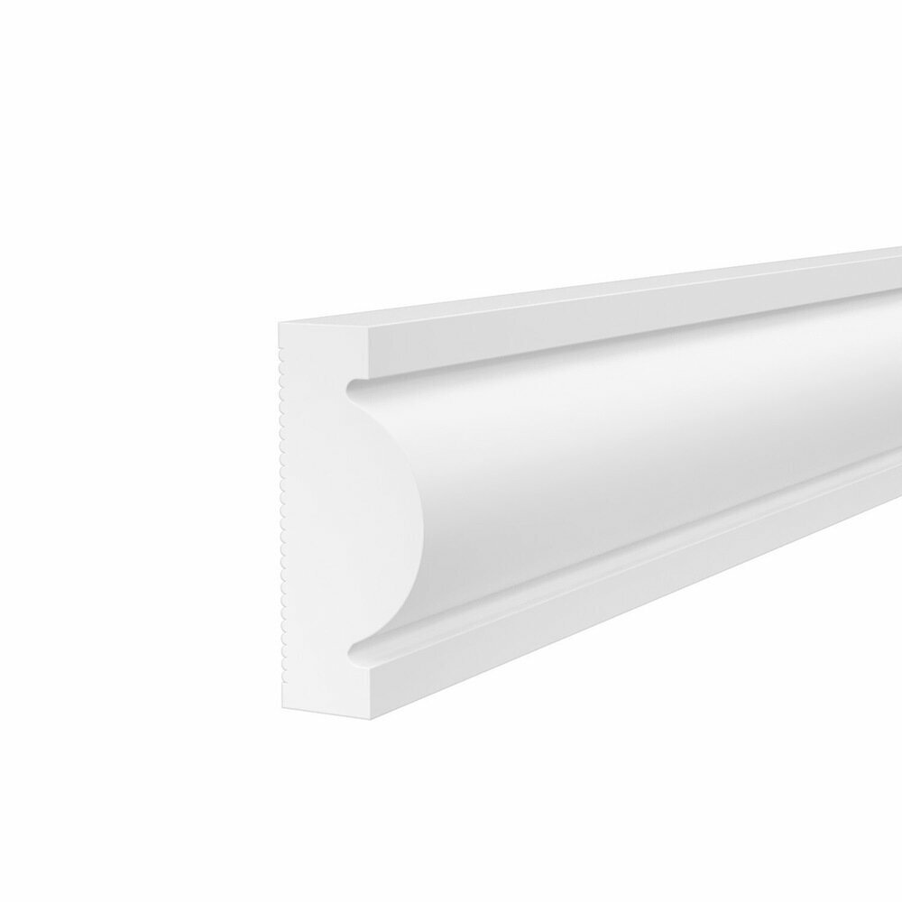 Молдинг из экополимера ударопрочный 30х12х2000 мм Cosca Decor Standart белый