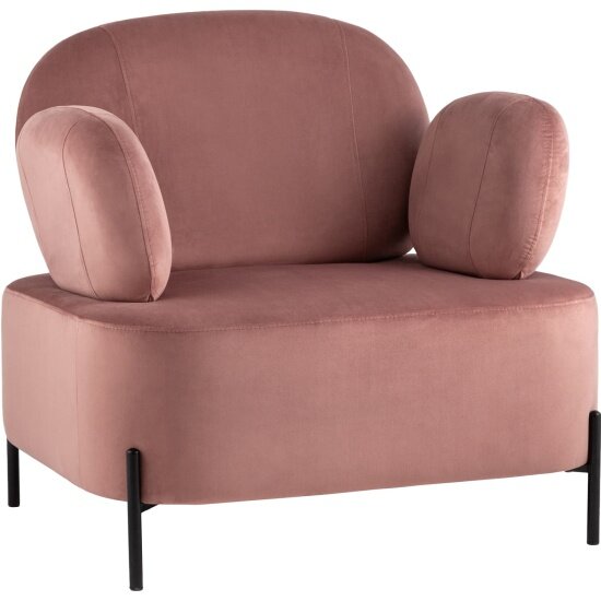 Кресло Stool Group Кэнди велюр пыльно-розовый