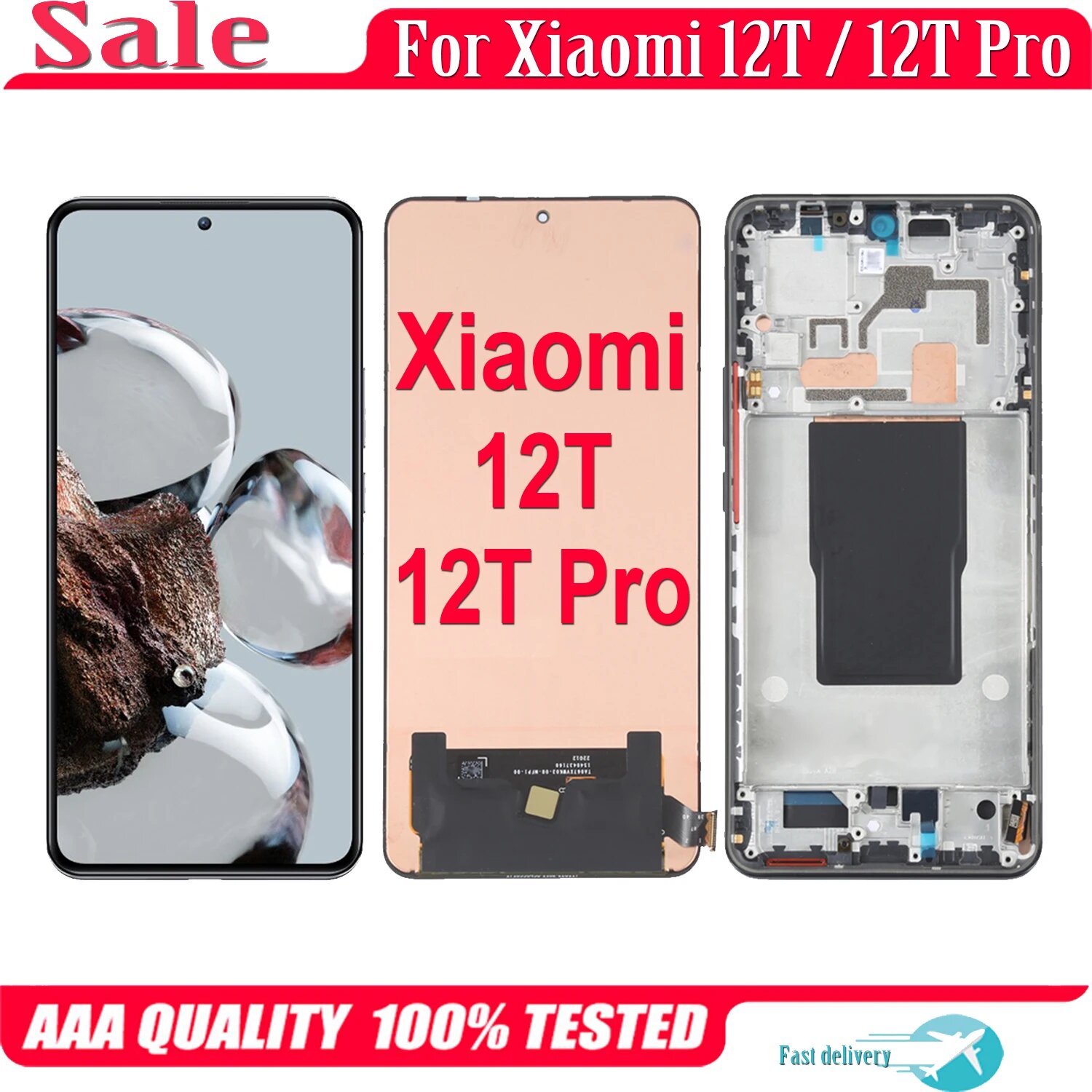 AMOLED 120 Гц для Xiaomi 12T Pro 22071212 АГ 22081212 И ЖК-дисплей с сенсорным экраном и дигитайзером в сборе