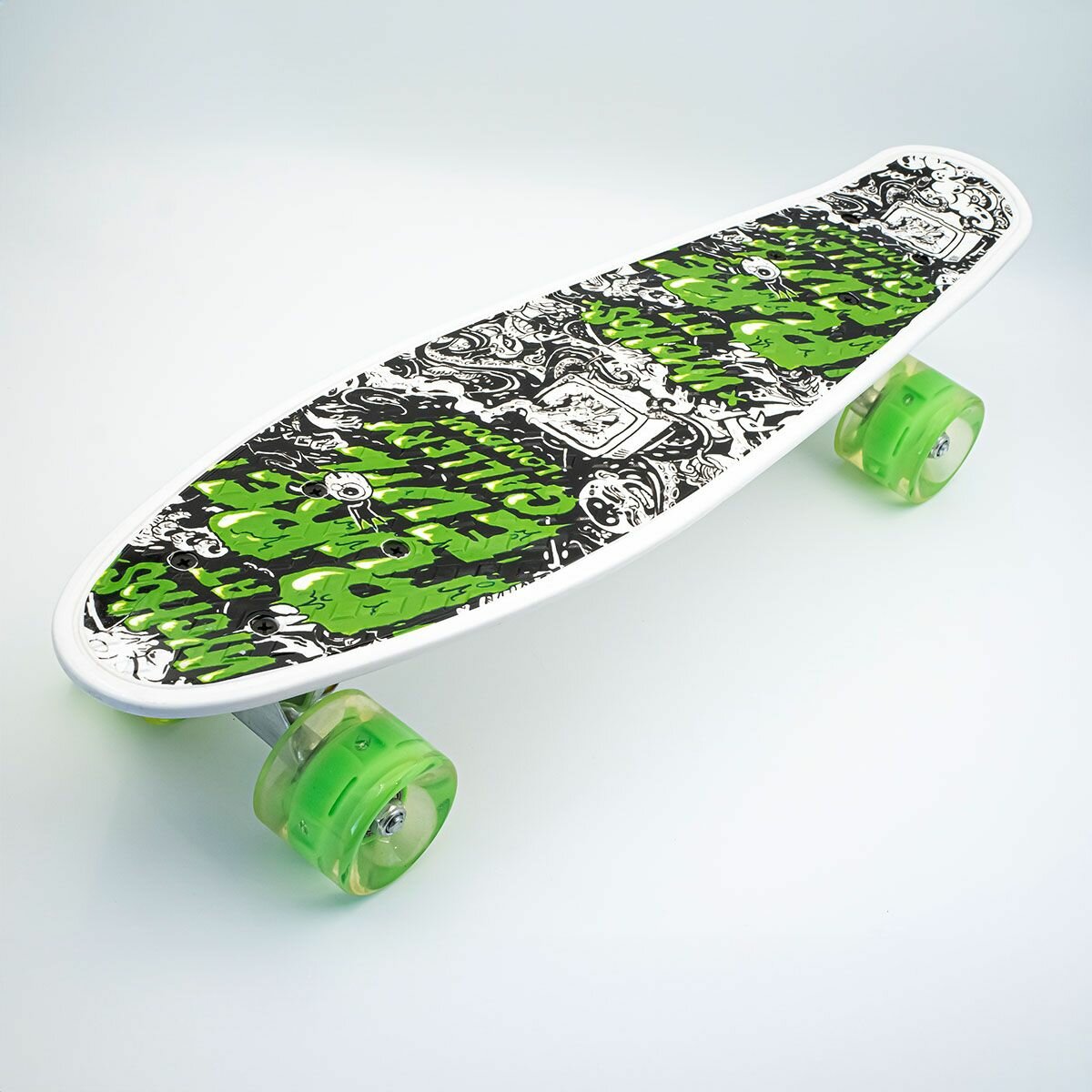 Пенни-скейт с принтом "Ice Cream" и светящимися колесами