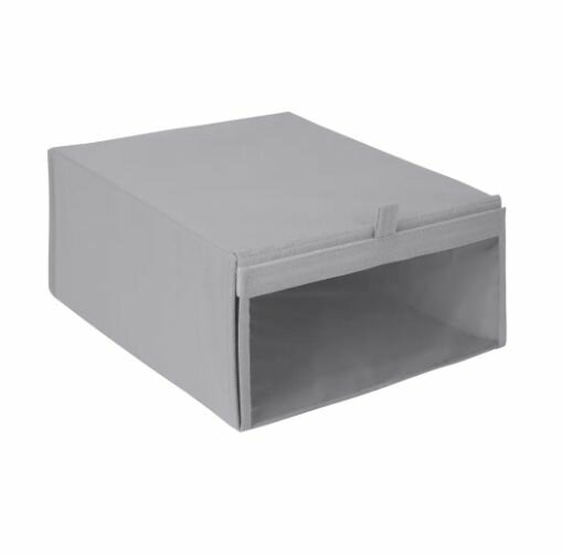 Коробка для обуви Spaceo 28x15x35 см нетканый цвет гранит