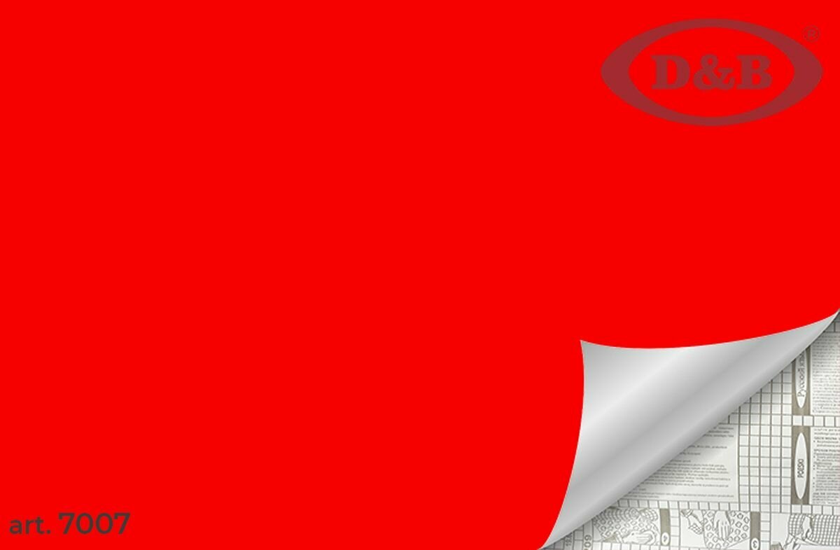 Пленка самоклейка 45смх 8м D&B цветная "Красная" 7007