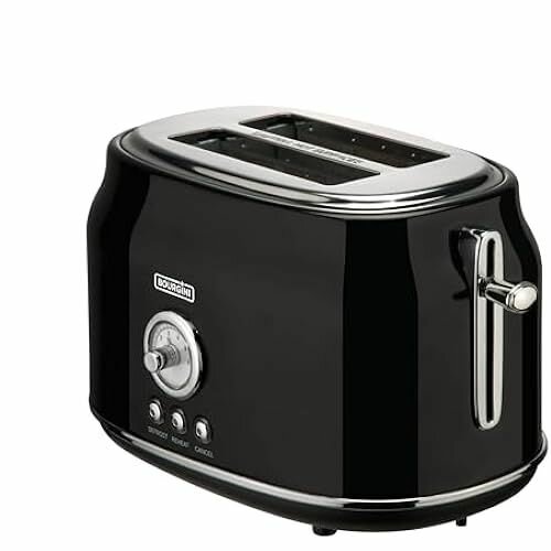 Тостер Bourgini Retro 14.8001.00.00 850Вт черный