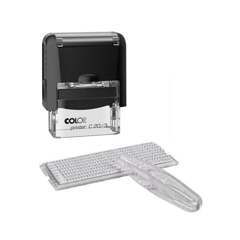 Colop Штамп самонаборный Printer С20/3-Set, 3 строки, 14х38 мм, 1 кассой, черный