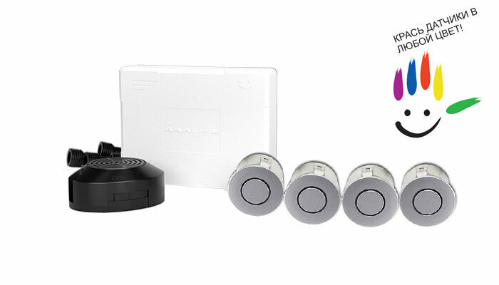 AAALINE BUZ-14 Silver Парктроник с классическими датчиками (4шт) Серебристый