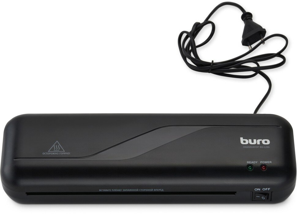 Ламинатор Buro BU-L286 черный A4 (70-125мкм) 28см/мин (2вал.) лам. фото