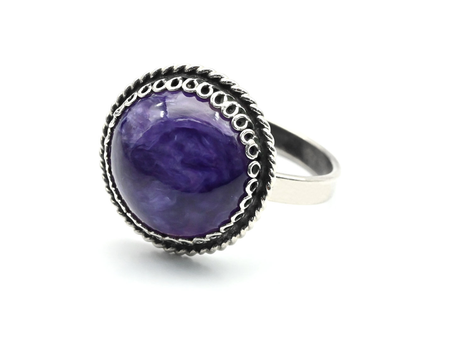 Кольцо, чароит